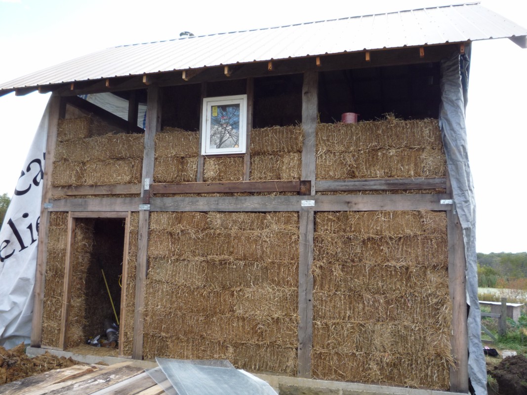 Dan's DR Blog: Straw walls and lime plaster